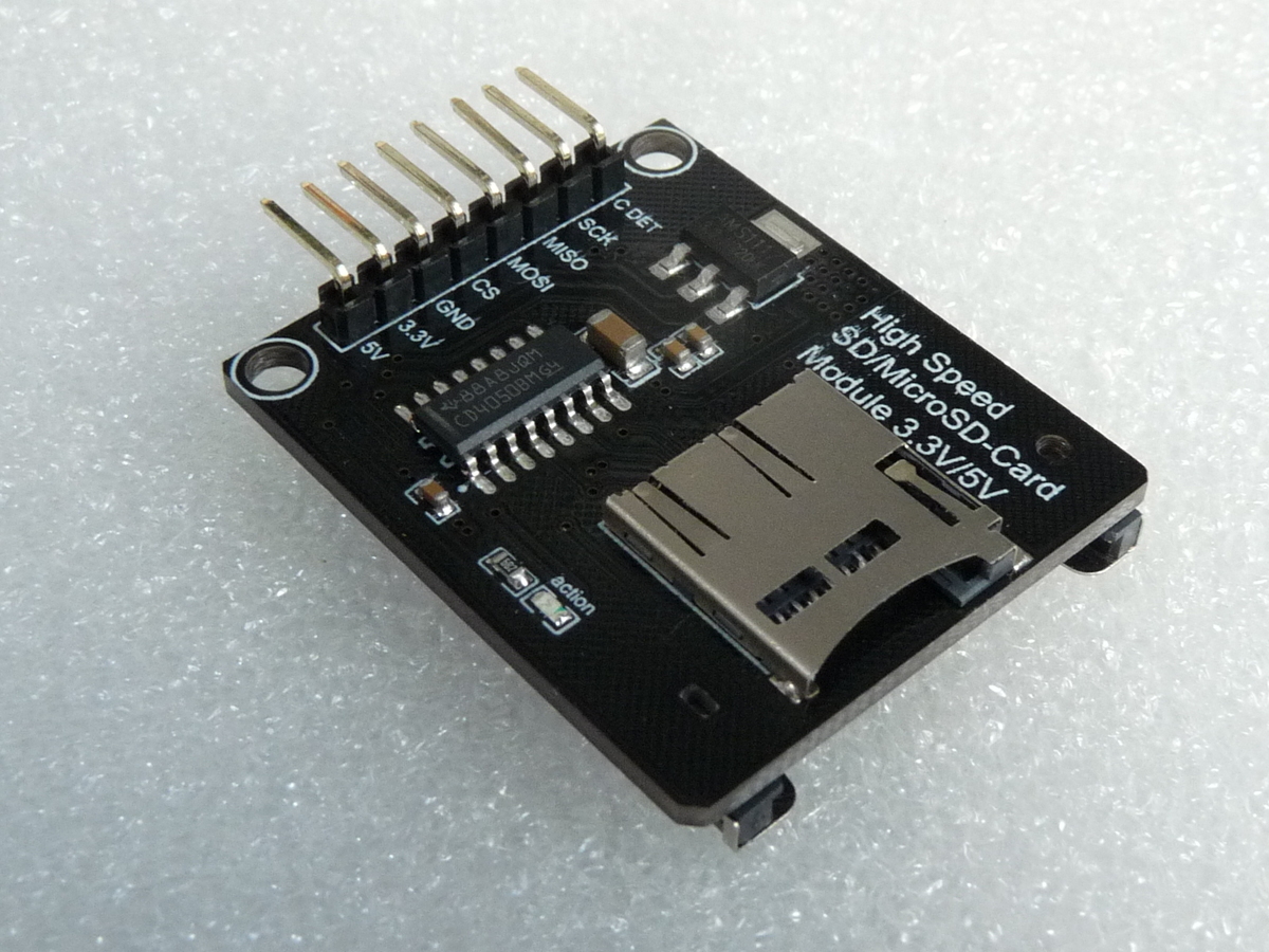 Combination Micro SD / Full Size SD Card Reader/Writer For Arduino, 5v ...