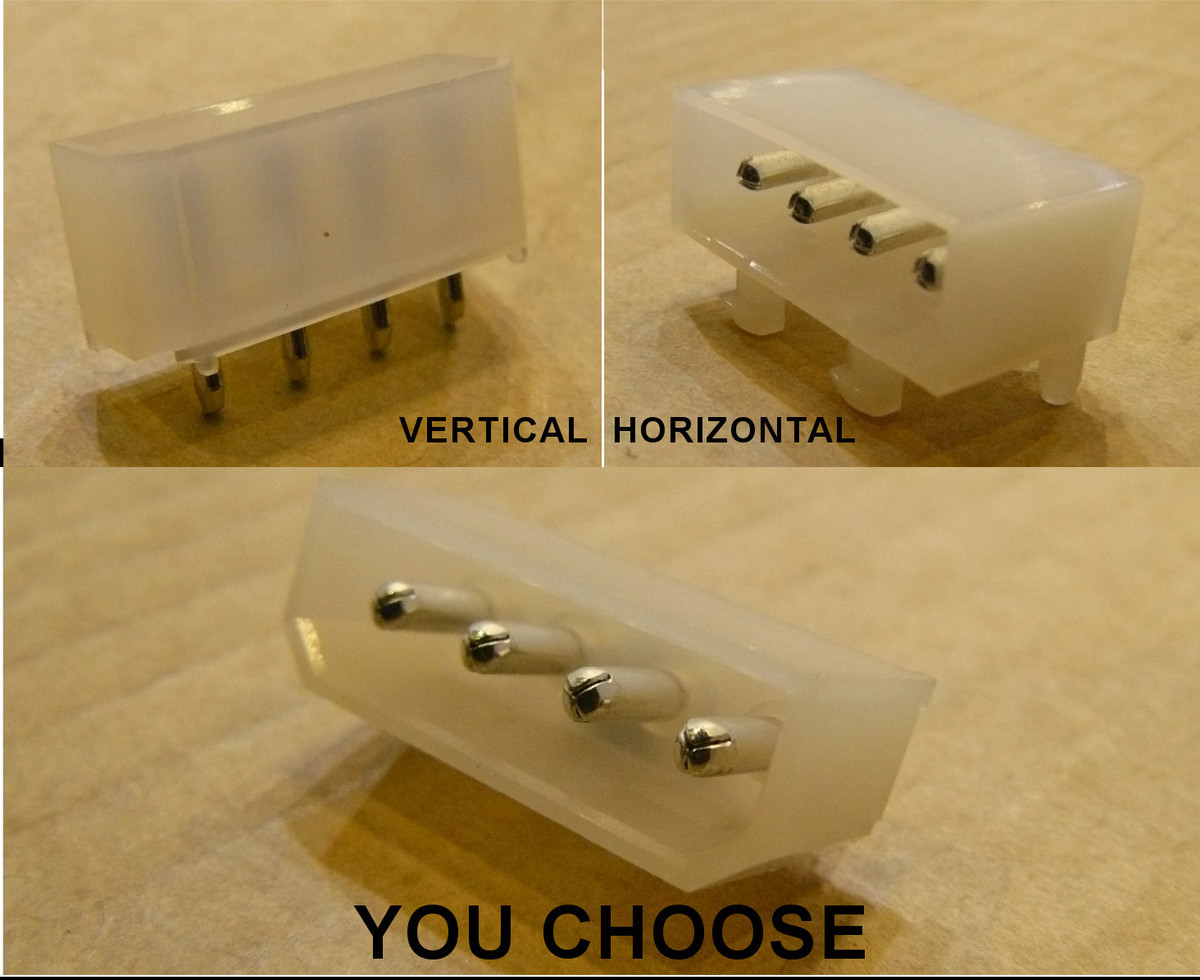 Buy this "Molex" Type Power Connector PCB Mount, You Choose Vertical or ...