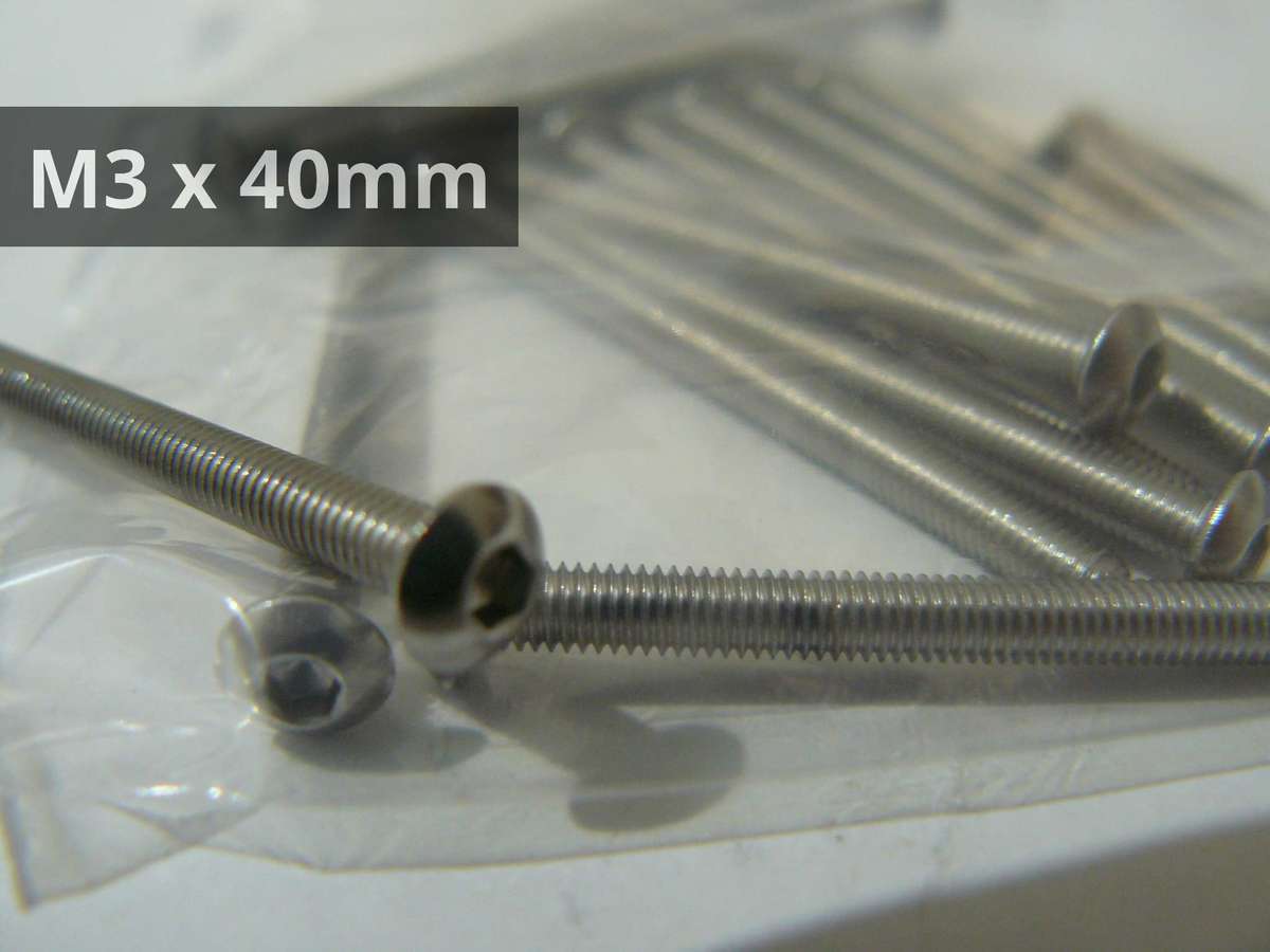 M3 Button Head Screws 20pcs - You Choose Length - Buy Online From ...