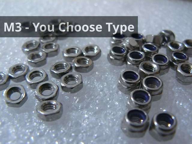 M3 Nuts 20pcs - You Choose Type - Buy Online From Christchurch New ...