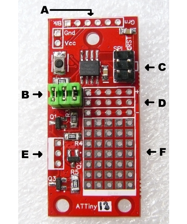 Buy this ATtiny13 Prototyping Board - Arduino Ready at our Dev Boards ...