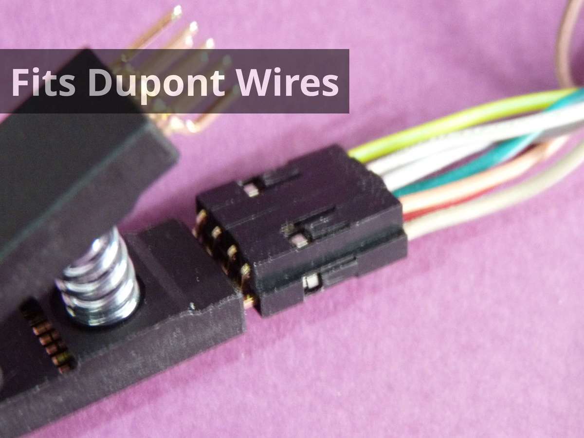 SOP/SOIC Test Clip, Offset Pins To Fit Dupont Wires, Choose 8 or 16 Pin ...