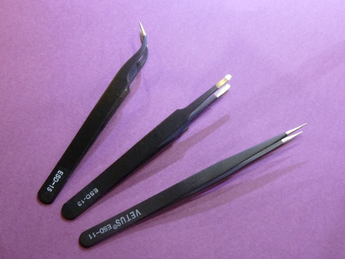 Quality Electronics Tweezers for SMD, Three Types, You Choose - Buy ...
